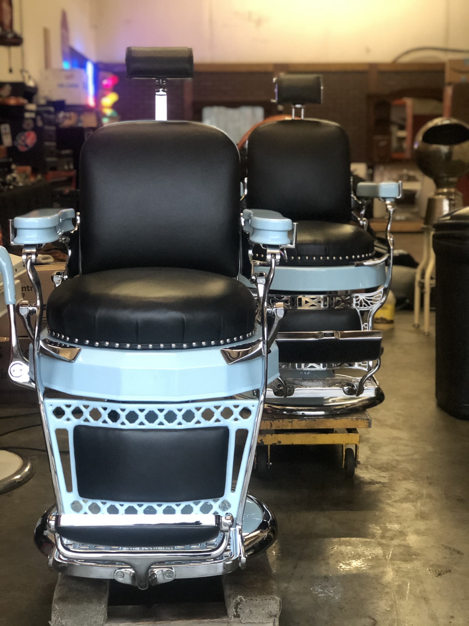 Custom Barber Chairs Gallery - Custom Barber Chairs